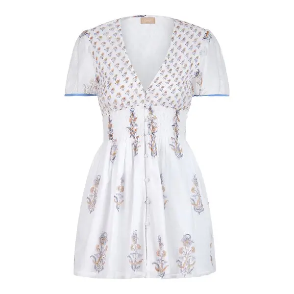 LIMINAL Lily Cotton Kota Doria Dress