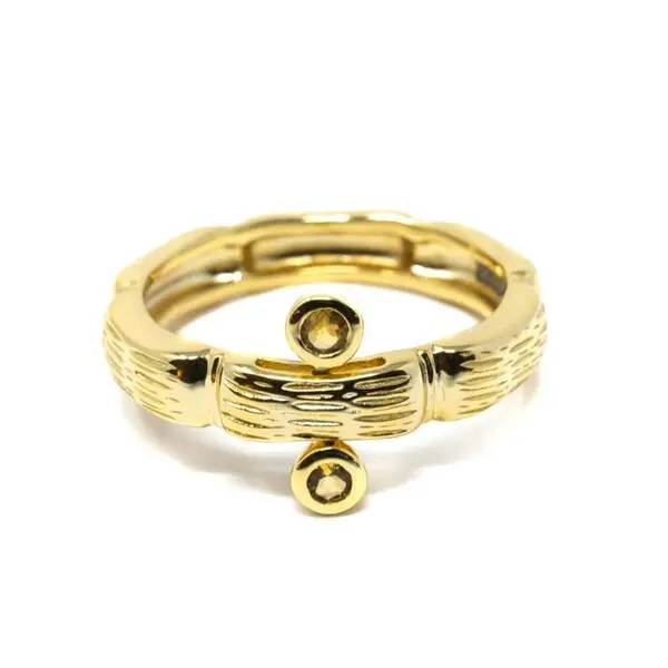 NASI SILVER Living Ring Citrine, Gold - Yellow