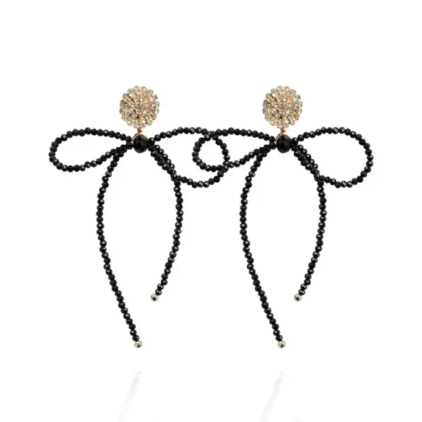 SAULE LABEL Lucia Earrings - Black/gold
