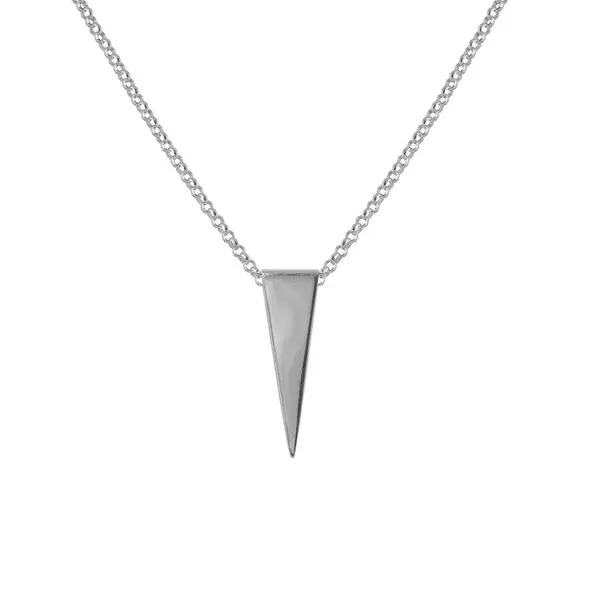 EDGE ONLY Spike Pendant Necklace - Silver