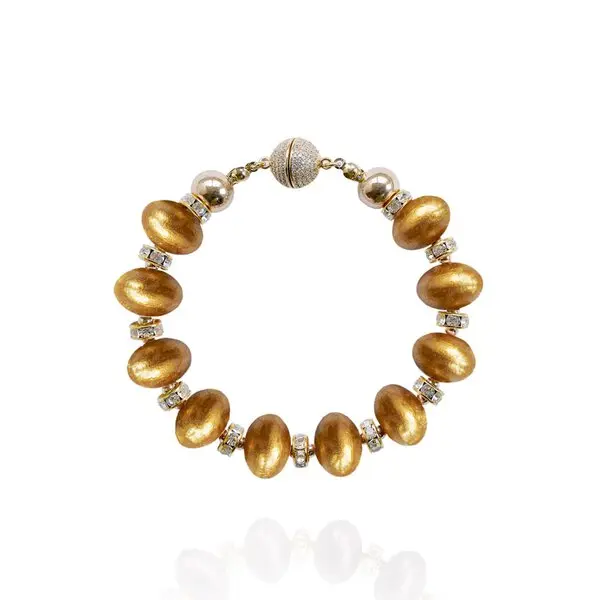 SAULE LABEL Mika Beaded Bracelet - Gold/yellow