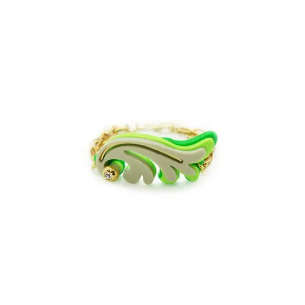 GISSA BICALHO Acrylic Handmade Bracelet - Green