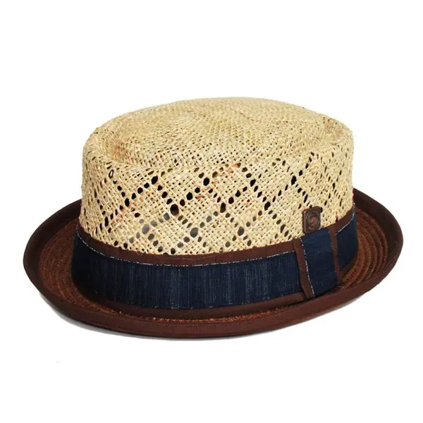 DASMARCA HATS Dasmarca Jake Straw Porkpie Hat - Brown
