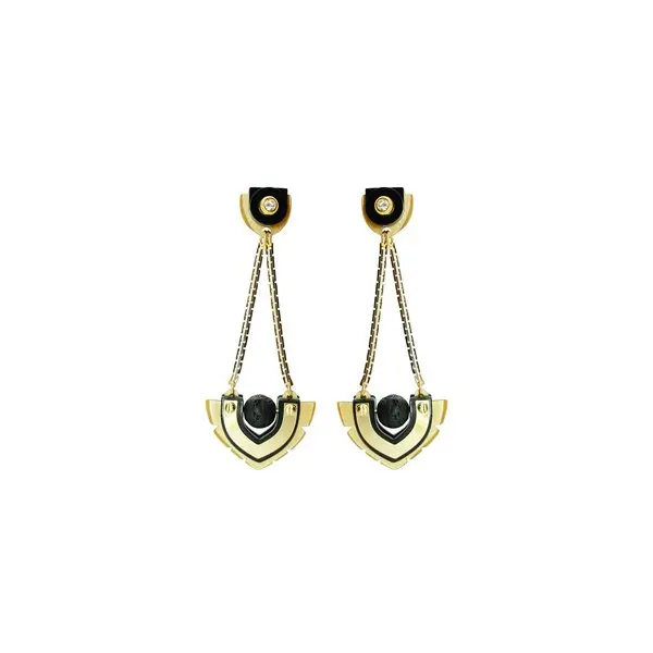 GISSA BICALHO Pendant Earrings - Black