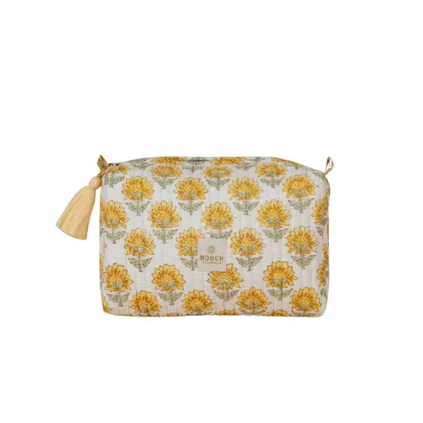 MOOCH COTSWOLDS Booti Sunshine Printed Wash Bag - Yellow