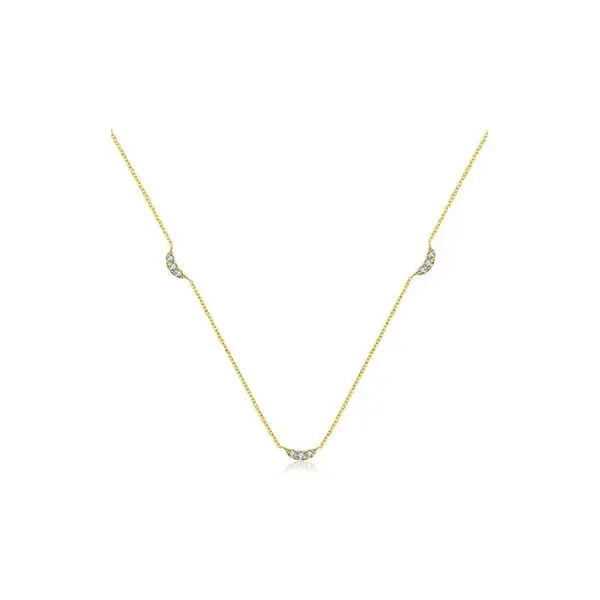 GENEVIEVE COLLECTION 18k Gold Diamond Necklace - Yellow