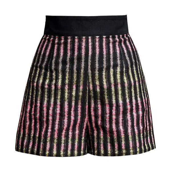 GEEGEE COLLECTION Metallic Striped Raya Shorts