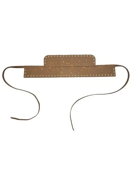 CIRCULAR PATH X Amanda Murray Reversible Corset Belt - Brown/yellow