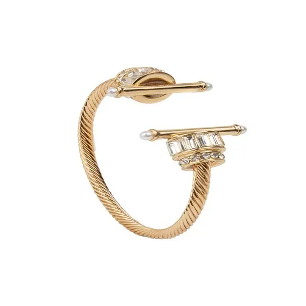 Saachi Multi Charm Statement Cuff - Gold