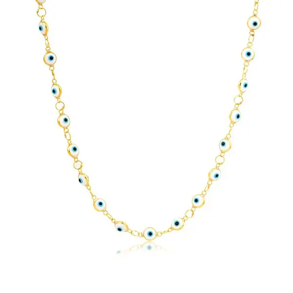 ECE LONDON The Nazar Ii Necklace - Blue/gold