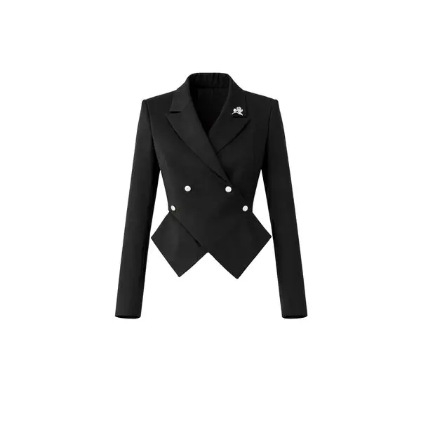 LUMINA ELIGMA Sovereign Cropped Jacket - Black