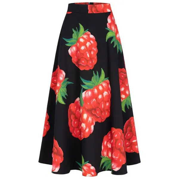 MARIANNA DÉRI Printed Maxi A-line Skirt