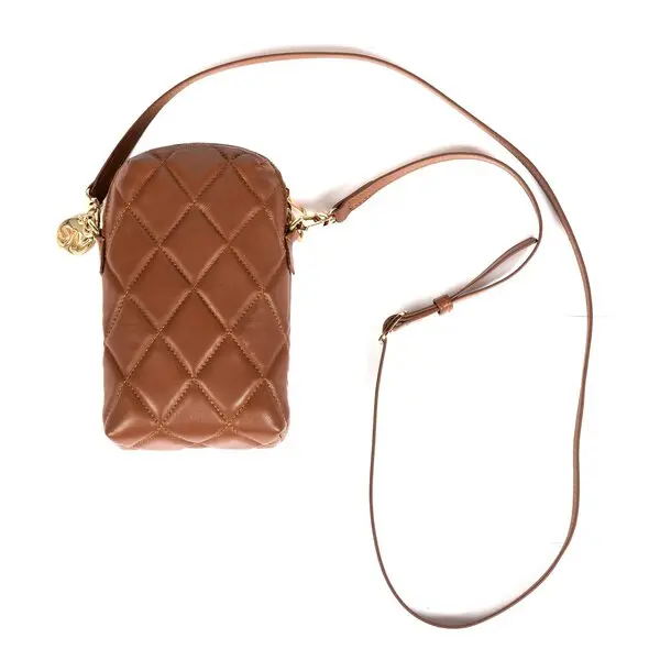 SJW BAGS LONDON Orée Quilted Leather Crossbody Bag - Brown