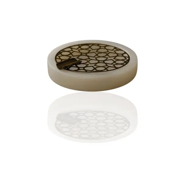 MARLETH Black / White White Marble & Brass Laser-cut Ashtray - Black/white
