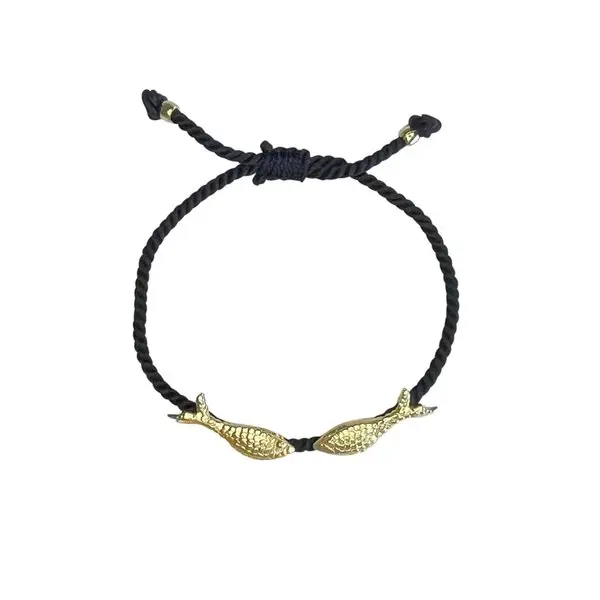RIZE Matsya Charm Bracelet - Black/gold
