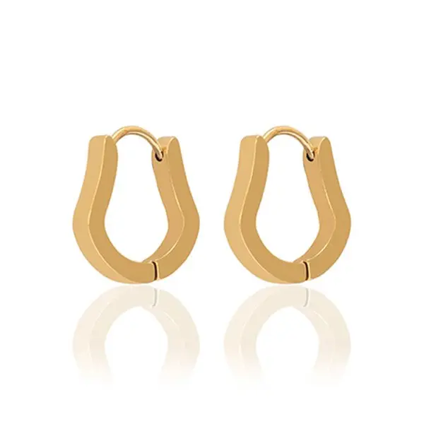 A WEATHERED PENNY Juno Hoops - Gold