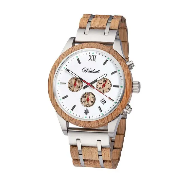 WAIDZEIT Reserve Barrique Chronograph - White/brown