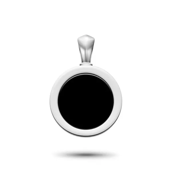 RAHUL PATEL COLLECTION Genesis Black Onyx Amulet - Black/silver