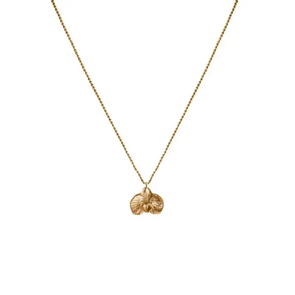 ALEGORIA JEWELLERY Orchid Pendant Necklace - Gold