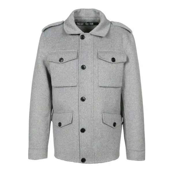 FREAKY NATION Wool Blend Field Jacket