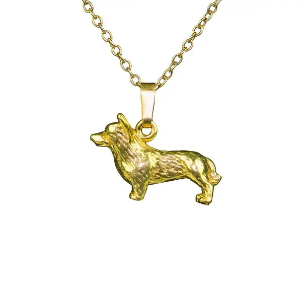 SIMON KEMP JEWELLERS Corgi Pendant In And Sterling Silver - Gold