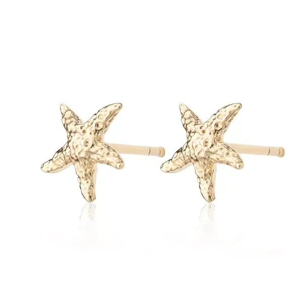 LILY CHARMED Plated Starfish Stud Earrings - Gold