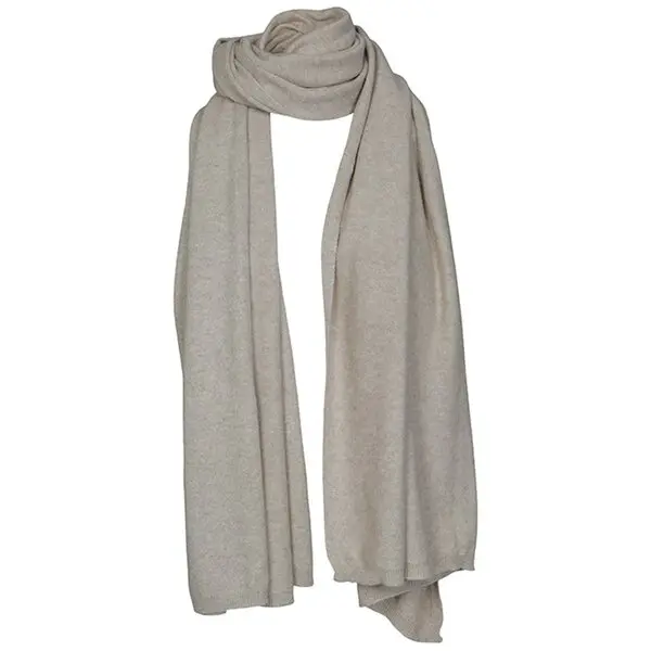 TIRILLM Neutrals "alfie" Big Cashmere Scarf Light Melange - Beige