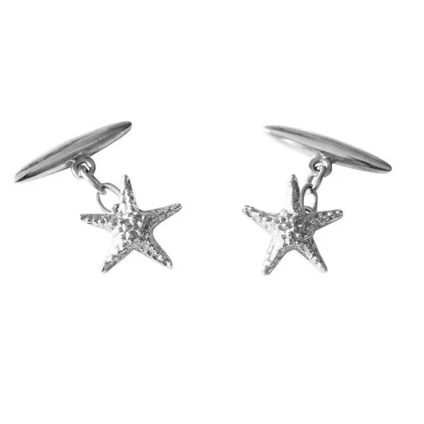 LEE RENEE Starfish Cufflinks - Silver