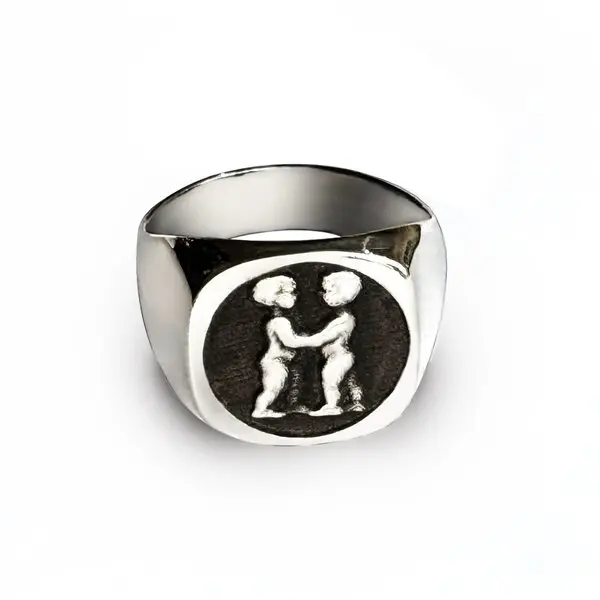 PERRY GARGANO The Friendship Signet Ring - Silver