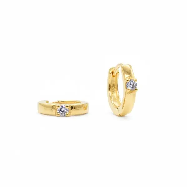 MHART Clicker Mini Hoop Earrings - Gold