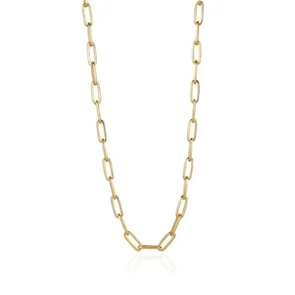 LILA RASA Paperclip Chain Necklace - Gold