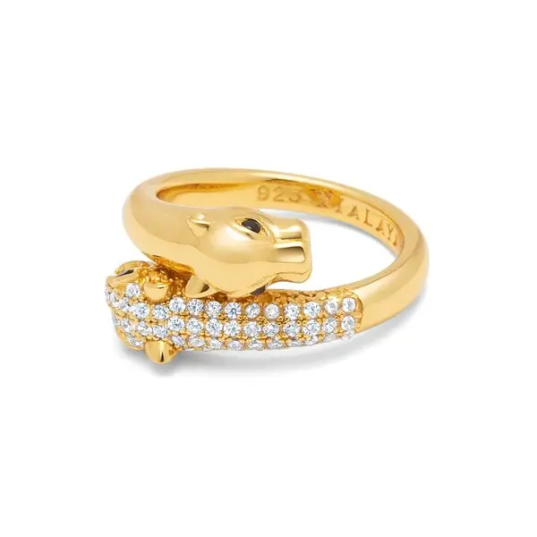 NIALAYA JEWELRY Twisted Panther Ring - Gold