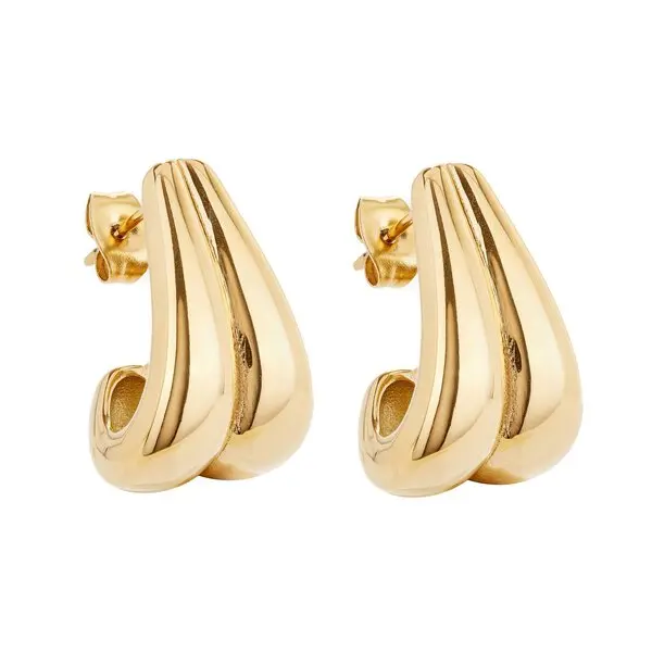 BALLINGER Retro Waterfall Hoop Earrings