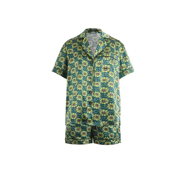 EMMA WALLACE Morgan Shorty Pj Set - Green