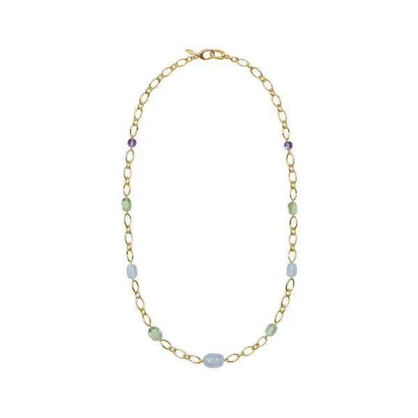 ONI Citrus Marquise Stone Necklace - Gold