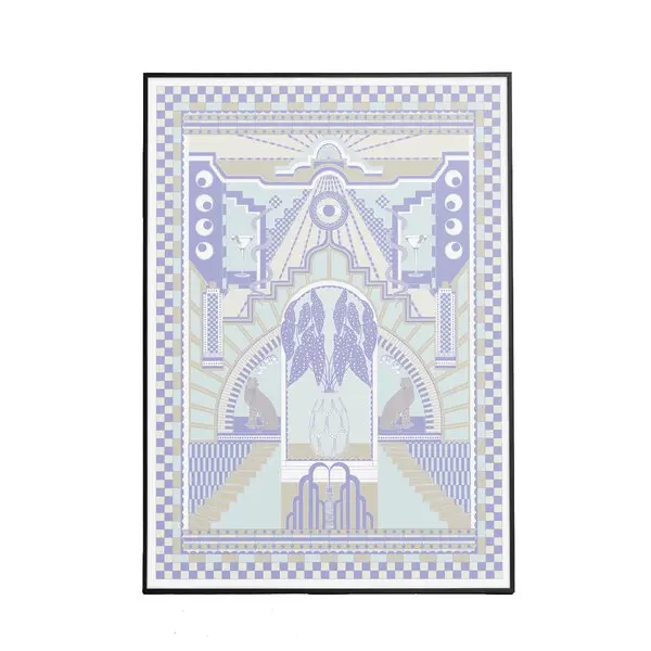 ABI OVERLAND JERSEY Madame Mirage Lilac Art Print L - Purple