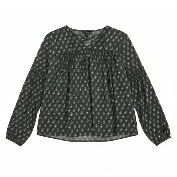 LATELIER LONDON Cotton Paisley Boho Blouse