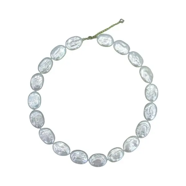 LONDON ATELIER BYPRODUCT Freshwater Pearl Choker Necklace - White