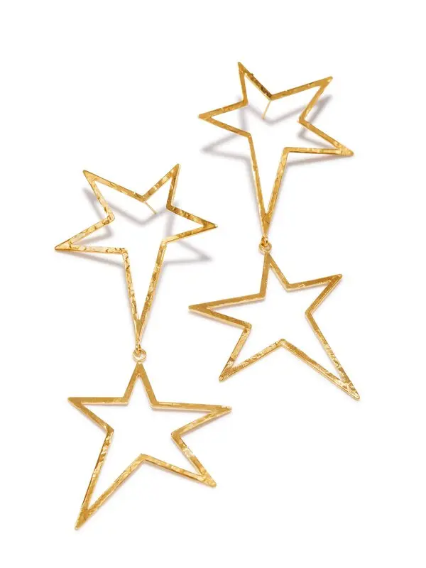 JAREDJAMIN Shooting Star Dangle Earrings - Gold
