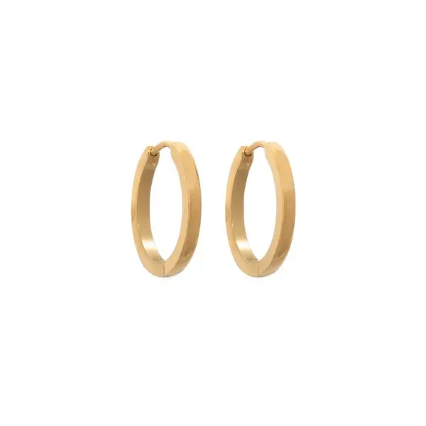 A WEATHERED PENNY Lennox Hoop Earrings - Gold