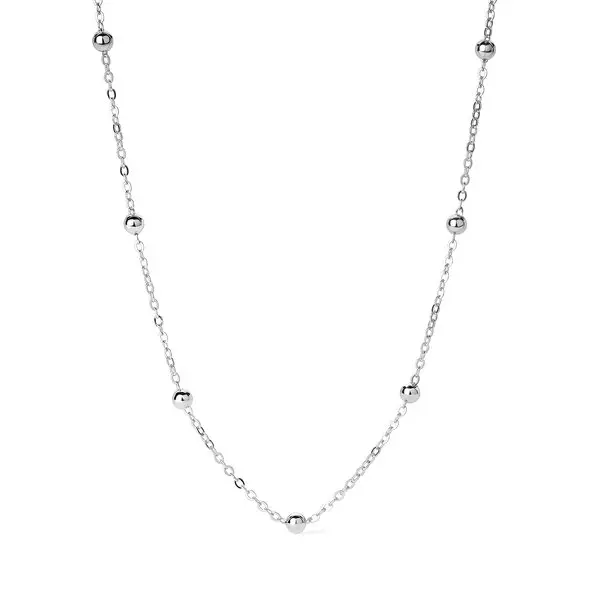 FREQNC ATELIER Rhea Beaded Necklace - Silver