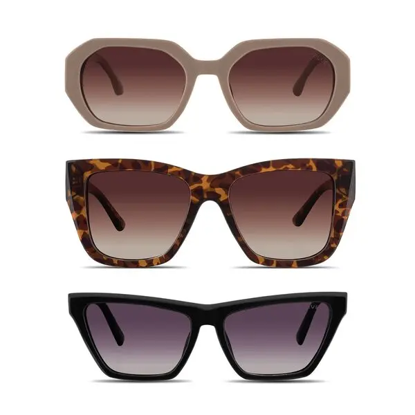 VELVET EYEWEAR Sunglasses Style Box - Black/brown
