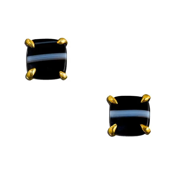 HEATHER HAWKINS Agate Stud Earrings