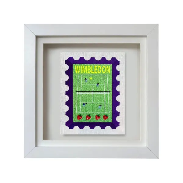 LILLY LOVES Wimbledon Stamp Wall Art - Green