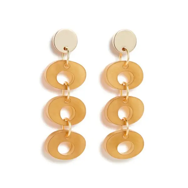 TOOLALLY Hepworth Drop Earrings Mica - Gold
