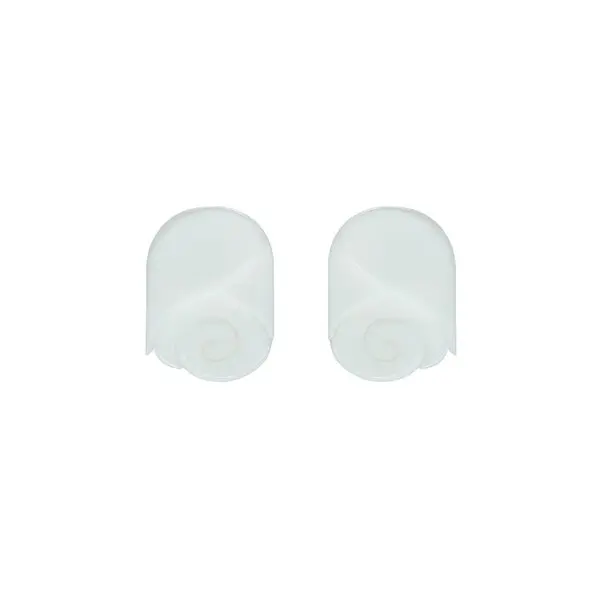 GISSA BICALHO Rosebud Acrylic Earrings - White