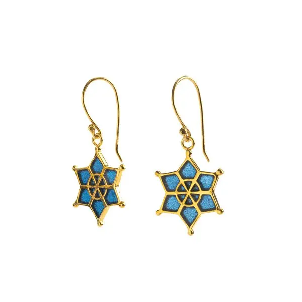 RIZE Star Earrings Vermeil & Enamel - Gold