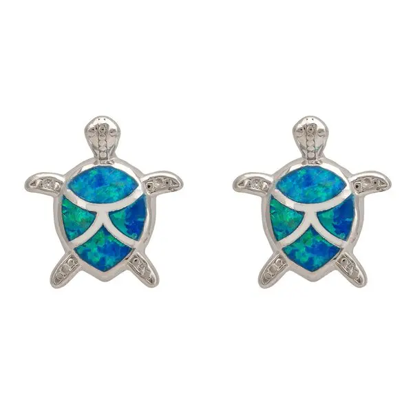 LATELITA Turtle Opalite Stud Earrings
