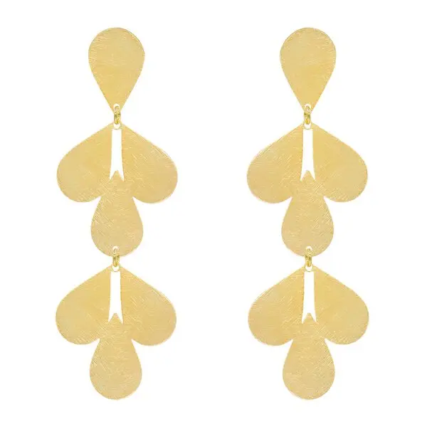 MARCIA MORAN Atlaua Drop Earrings - Gold