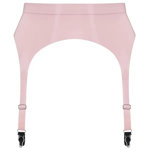 ELISSA POPPY Latex Suspenders - Pink